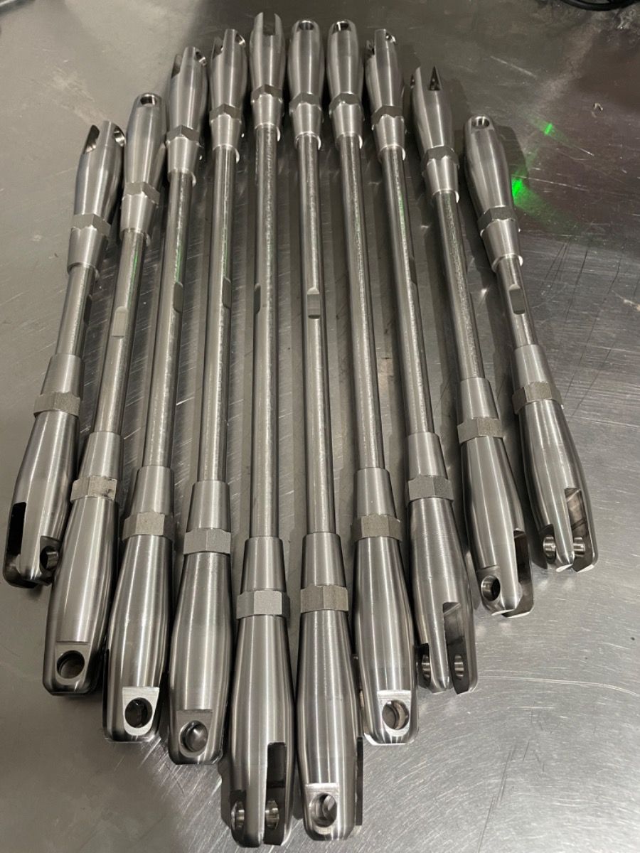 5/8” stainless steel turn buckles for cavitation plates